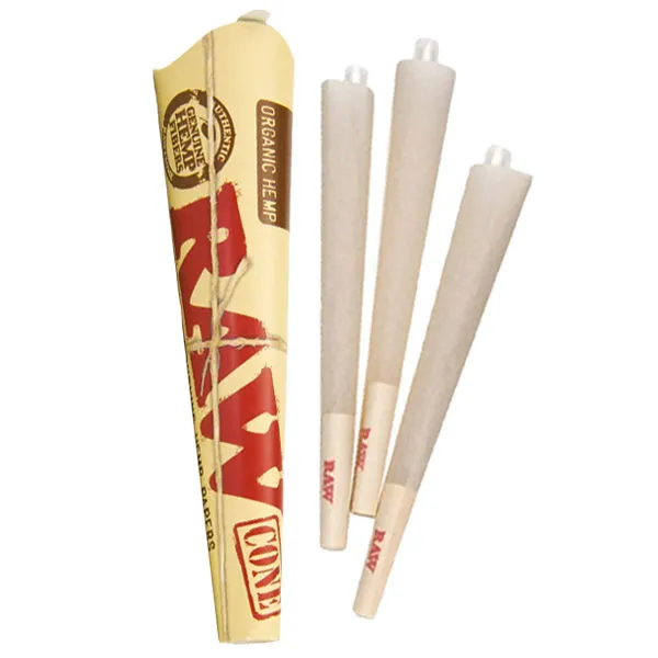 Raw Organic Hemp 1¼ Size 6 Cones - Smoke Roll Vape