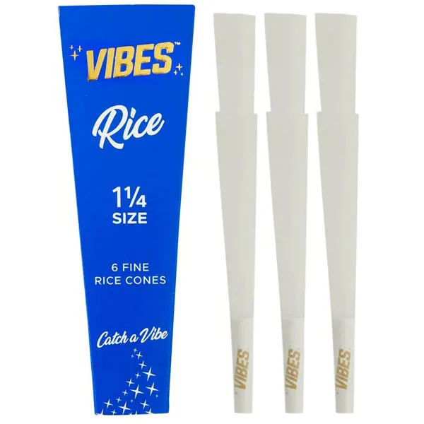 Vibes Rice Cones 1 ¼ Size 6ct - Smoke Roll Vape